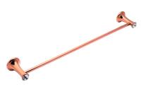 China Zinc Alloy and Crystal Bathroom Accessory Single Towel Bar  Plate Rose Gold for sale