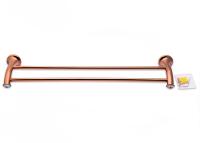 China Bathroom Accessory  Double Towel Bar  Plate Rose Gold Zinc Alloy and Crystal for sale