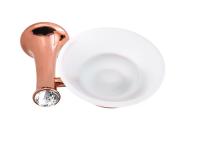 China Classic Design Wall mounted Bathroom Accessories Soap Holder Zinc Alloy and Crystal for sale