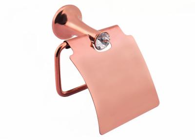 China Wall mounted Factory Production Paper Holder Bathroom Accessories Zinc Alloy and Crystal for sale