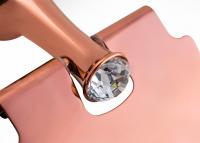 China Wall mounted Factory Production Paper Holder Bathroom Accessories Zinc Alloy and Crystal for sale