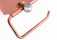 China Wall mounted Factory Production Paper Holder Bathroom Accessories Zinc Alloy and Crystal for sale
