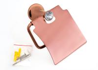 China Wall mounted Factory Production Paper Holder Bathroom Accessories Zinc Alloy and Crystal for sale
