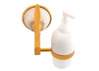 China Classic Design Bathroom Soap Dispenser Holder Brass And Zinc Alloy Material for sale