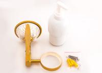 China Classic Design Bathroom Soap Dispenser Holder Brass And Zinc Alloy Material for sale