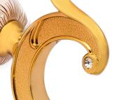China Towel Shelf Brass / Zinc Alloy Gold bathroom supplies 1861g for Family bathroom for sale