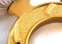 China OEM and ODM Bathroom Sets Decorative Robe Hooks Plate Gold Painted Finishing for sale
