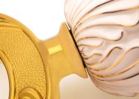 China OEM and ODM Bathroom Sets Decorative Robe Hooks Plate Gold Painted Finishing for sale