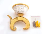 China OEM and ODM Bathroom Sets Decorative Robe Hooks Plate Gold Painted Finishing for sale