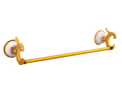 China Single Towel Bar Bathroom Accessory Brass And Zinc Alloy Material for sale