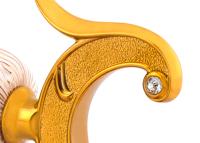 China Single Towel Bar Bathroom Accessory Brass And Zinc Alloy Material for sale