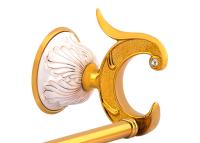 China Single Towel Bar Bathroom Accessory Brass And Zinc Alloy Material for sale