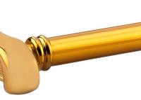 China Gold Double Towel Bar Bathroom Decorations Brass Towel Ring For House for sale