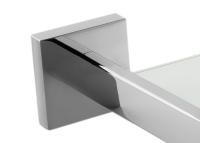 China Stainless Steel 304 Bathroom Accessory Glass Shelf Polished For Decorations for sale