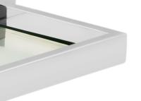 China Stainless Steel 304 Bathroom Accessory Glass Shelf Polished For Decorations for sale