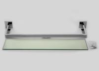 China Stainless Steel 304 Bathroom Accessory Glass Shelf Polished For Decorations for sale