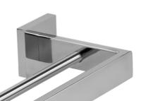 China Concealed Screw Mounting Bathroom Accessory Double Towel Bar Dependability for sale