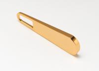 China Stocked Handbag Accessories Hardware Golden Zipper Pull For Bag OEM for sale