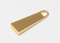 China OEM/ODM Stocked Handbag Accessories Hardware Golden Zipper Pull For Bag for sale