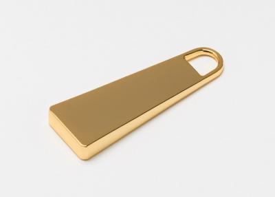 China OEM/ODM Stocked Handbag Accessories Hardware Golden Zipper Pull For Bag for sale