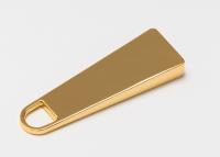 China OEM/ODM Stocked Handbag Accessories Hardware Golden Zipper Pull For Bag for sale