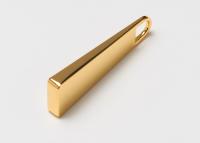 China OEM/ODM Stocked Handbag Accessories Hardware Golden Zipper Pull For Bag for sale