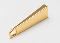 China OEM/ODM Stocked Handbag Accessories Hardware Golden Zipper Pull For Bag for sale