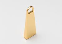 China OEM/ODM Stocked Handbag Accessories Hardware Golden Zipper Pull For Bag for sale