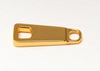 China High Electroplate Handbag Accessories Hardware Steel Customized Color Zipper Pull For Bag for sale