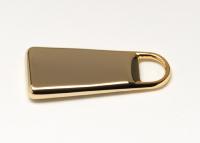 China Classic Customized Logo Handbag Accessories Hardware  Zipper Pull For Bag for sale
