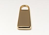 China Classic Customized Logo Handbag Accessories Hardware  Zipper Pull For Bag for sale