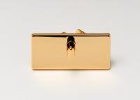 China Gold Plated Finish Handbag Accessories Hardware for Modern Bag Zinc Alloy for sale