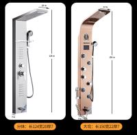China Multi Colored Head Bathroom Shower Panels L120 X W22 X T7cm Size for sale