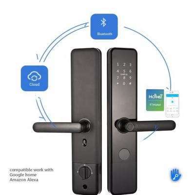China Remote Control Smart Door Lock WiFi Smartphone APP Funciton & Voice Control for sale