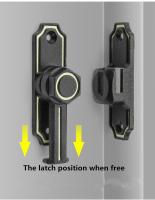 China Heavy Duty Zinc Barn Door Latch Lock 80mm X 25mm ODM for sale