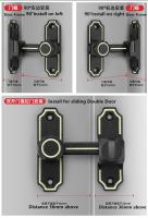 China Barn Door Latch Lock For Indoor / Outdoor Security / Decoration / Protection for sale