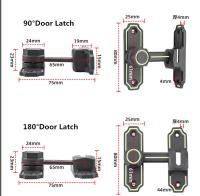 China Traditional Barn Door Latch Lock Noctilucent Rustic L80 X W25mm for sale