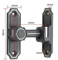 China Heavy Bolt Barn Door Latch Lock Zinc For Indoor / Outdoor Use for sale