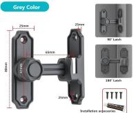 China Heavy Bolt Barn Door Latch Lock Zinc For Indoor / Outdoor Use for sale