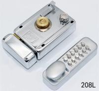 China Keyless Mechanical Doorlock Easy To Use Push Button Entrance Lock for sale