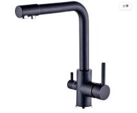 China Deck Mounted Smart Water Faucet Brass Multifunction Three Ways Kitchen Nickel for sale