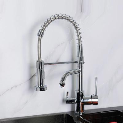 China Brass Filtered Water Kitchen Faucet Stainless Steel 60mm  Length for sale