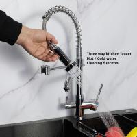 China Brass Filtered Water Kitchen Faucet Stainless Steel 60mm  Length for sale
