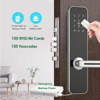 China Touchscreen Digital Combination Lock With Handle For Entry Door Front Door for sale