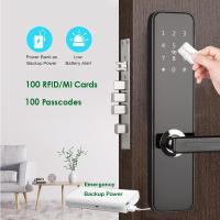 China Electronic Keyless Entry Door Lock NFC/IC Card Unlock With Handle Touchscreen Keypad for sale
