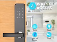 China Electronic Keyless Entry Door Lock NFC/IC Card Unlock With Handle Touchscreen Keypad for sale