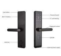 China WiFi TTLOCK Smart Door Lock Biometric Fingerprint Door Handle Digital Keyless Lock for sale