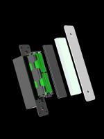 China Double Side Passcode Lock Aluminium Fingerprint For Courtyard OutSide Door for sale