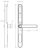 China Bluetooth Fingerprint Passcode Door Lock Waterproof Courtyard With Gateway Control for sale