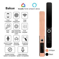 China Courtyard Outside Fingerprint Code WiFi Door Lock Waterproof IP68 Aluminium Alloy for sale
